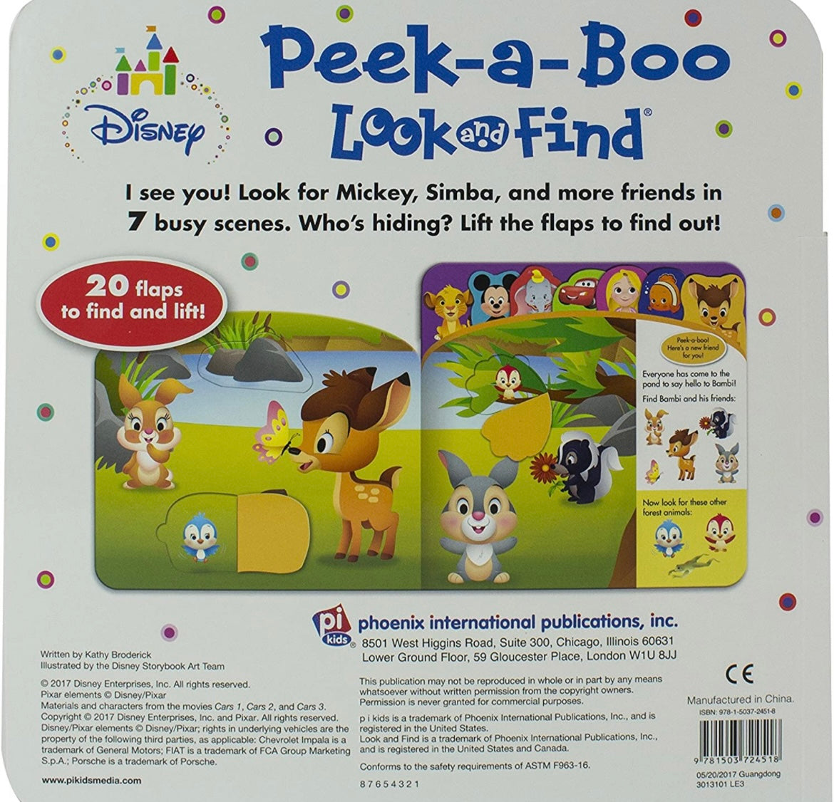 DISNEY PEEK A BOO LOOK AND FIND BOARD BOOK – Orient Expressed