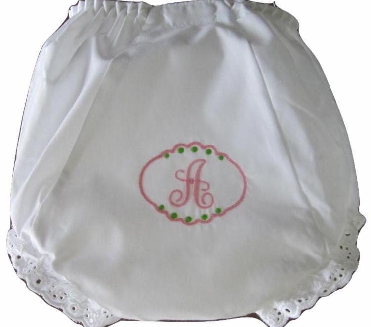 MONOGRAM EYELET DIAPER COVER INITIAL PATCH – Orient Expressed